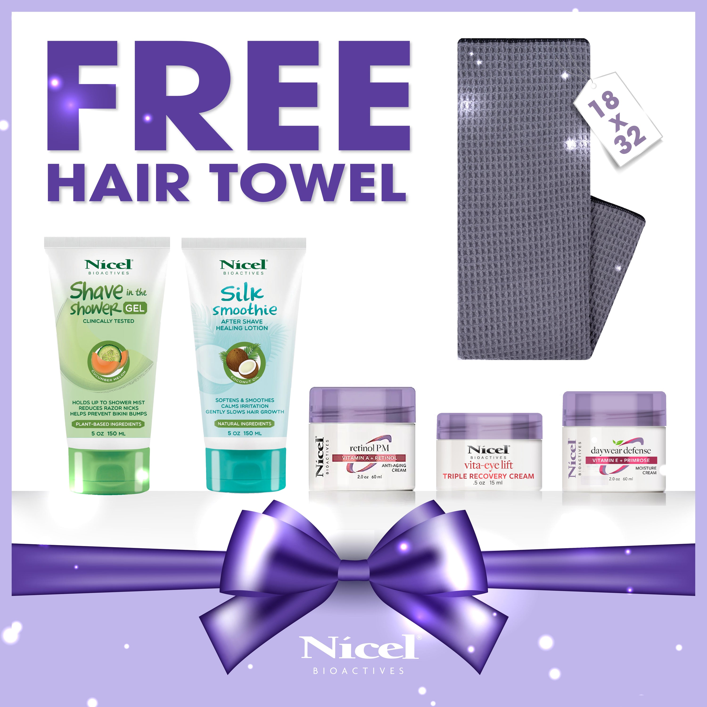 Ultimate Gift Set with Hair Towel | Nicel